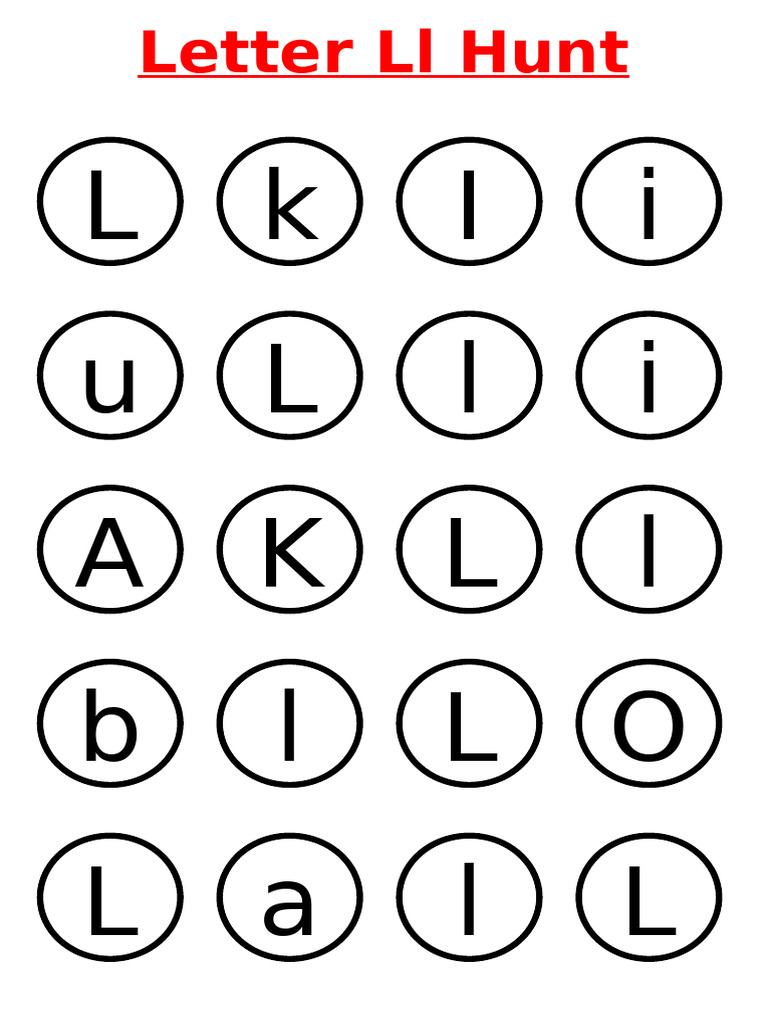Letter Ll Activity Guide | PDF | General Fiction