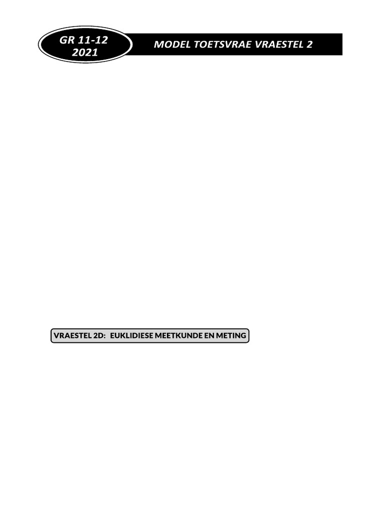 GR 1112 Euklidiese Meetkunde en Meting | PDF