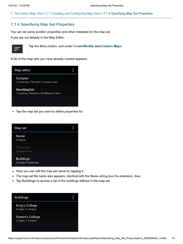 Infovista Online Help - Specifying Map Set Properties | PDF | Geographical Technology | Geodesy