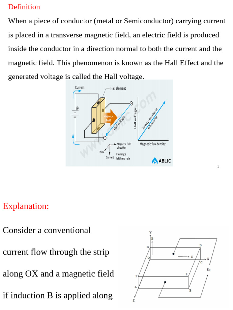Lesson Hall Effect | PDF | Materials Science | Theoretical Physics