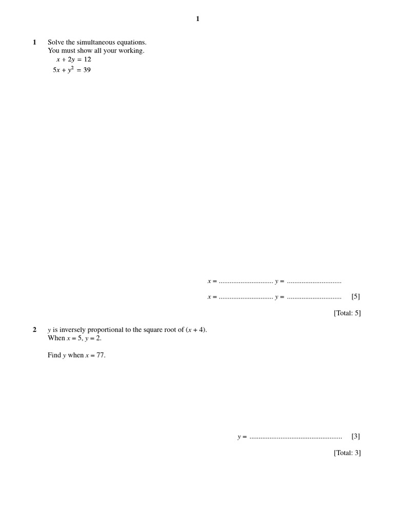 Algebra and Graphs 2 Hardest | PDF | Tangent | Equations