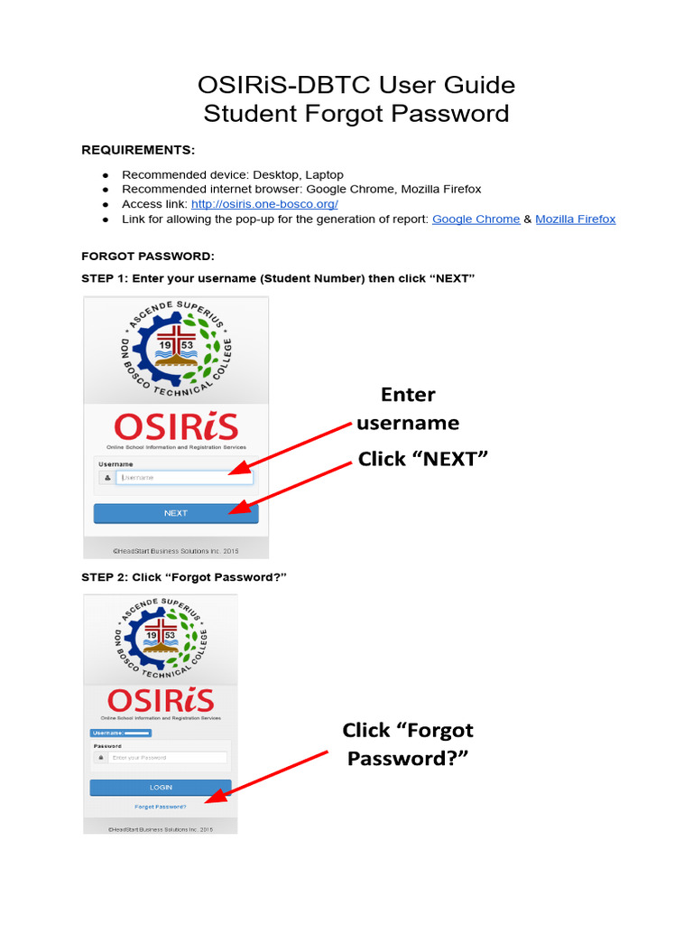 Osiris User Guide 2023-2024 | PDF