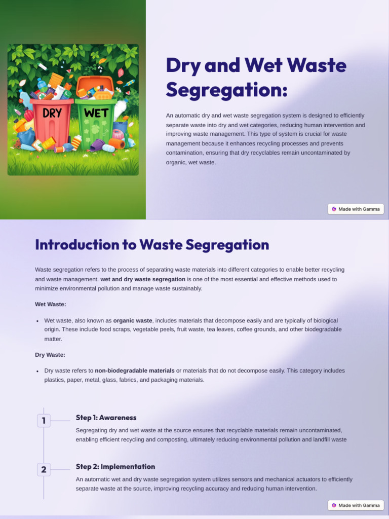 Dry and Wet Waste Segregation | PDF | Waste | Recycling