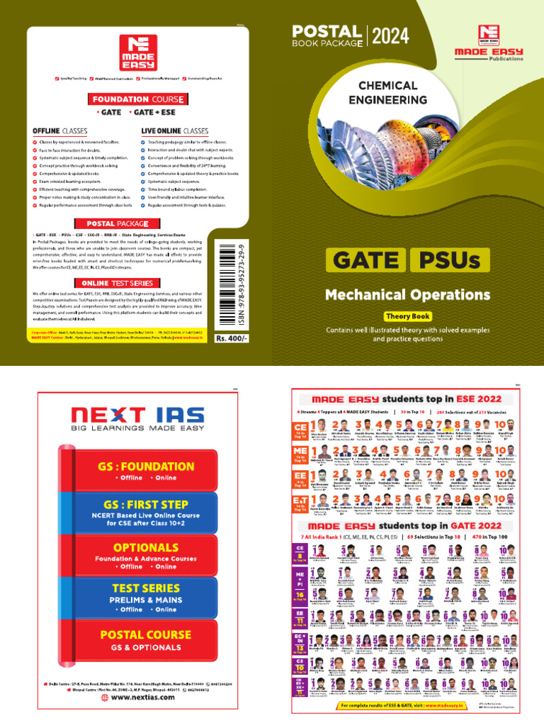 Mechanical Operations TH | PDF
