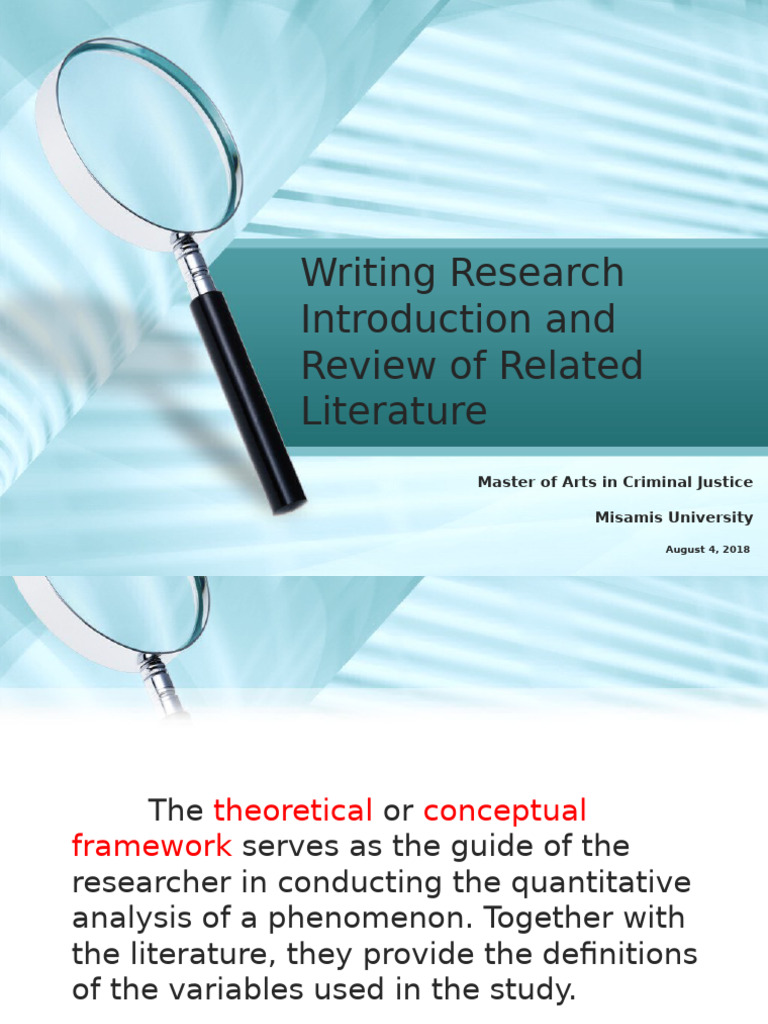 Writing Research Introduction and Review of Related Literature | PDF ...