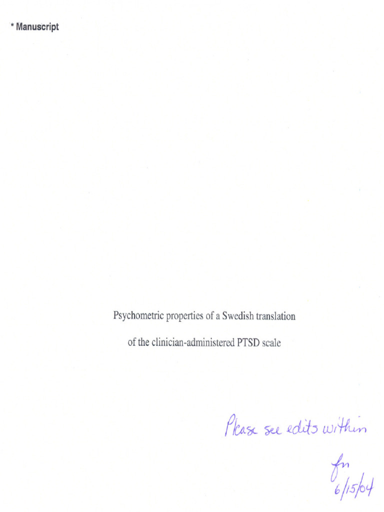 Proof Corrections JTS CAPS | PDF