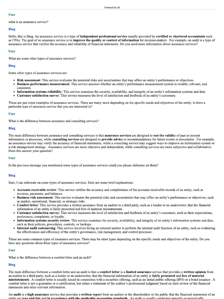 Bing Updates About Audit | PDF