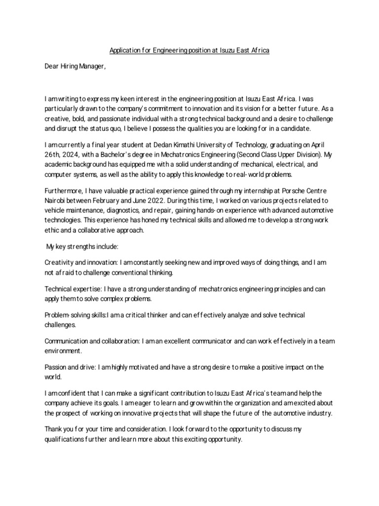 Isuzu Application | PDF