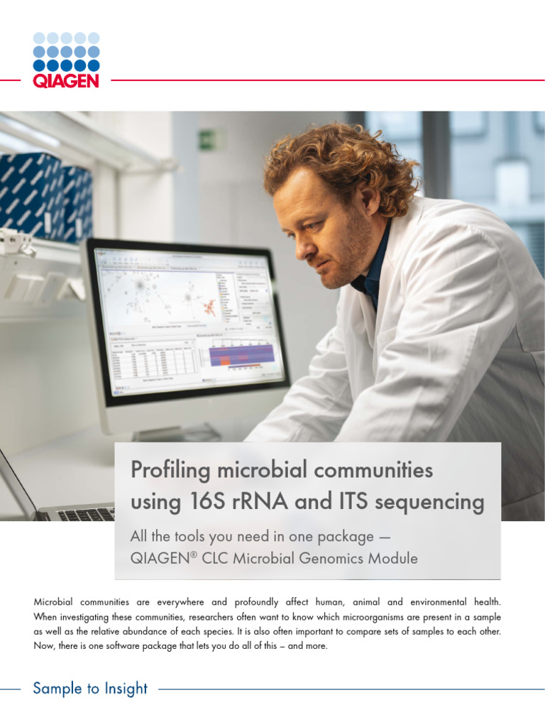 Profiling Microbial Communities Using 16S rRNA and ITS Sequencing | PDF | Genomics | 16 S ...
