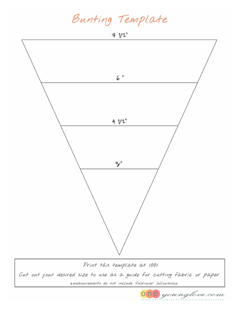 Bunting Template | PDF