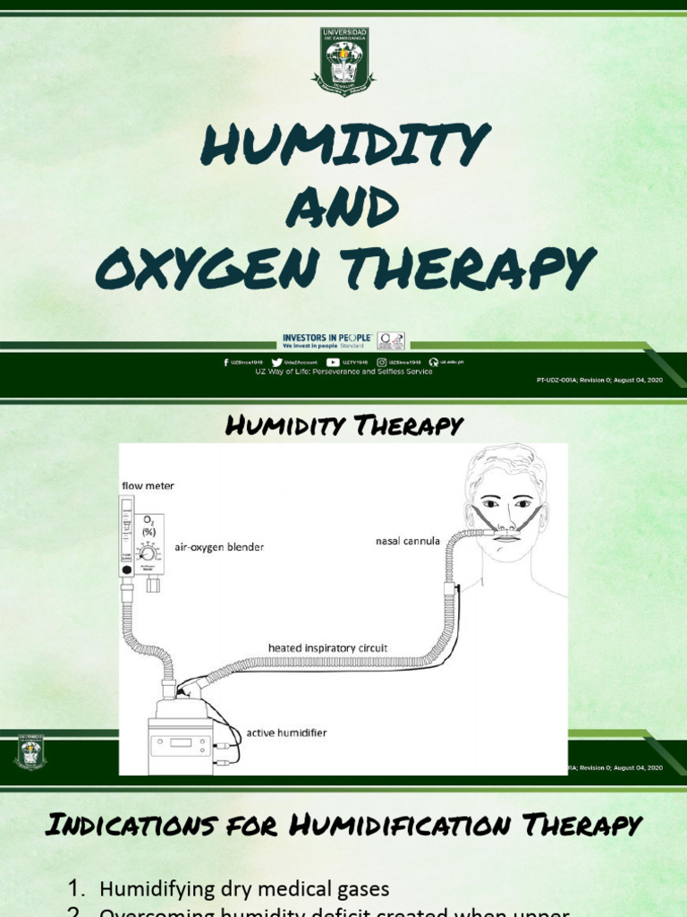 Humidity and Oxygen Therapy | PDF | Humidity | Clinical Medicine