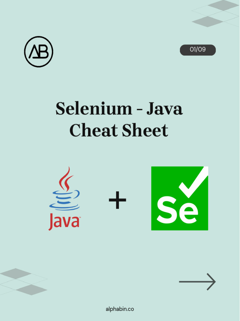Selenium - Java Cheat Sheet | PDF | Hypertext | Computing Selenium - Java Cheat Sheet | PDF | Hypertext | Computing