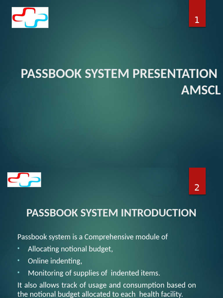 Passbook System for Health Budget Management | PDF