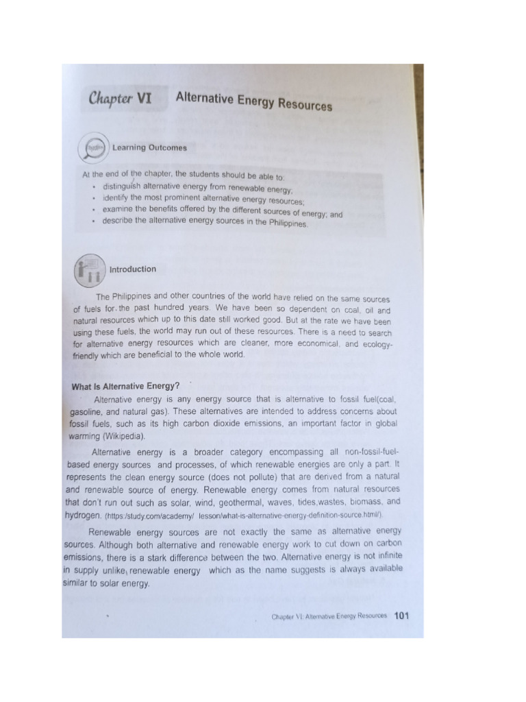 Sts Alternative Energy Resources | PDF