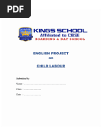 CHILD LABOR English Project | PDF | Child Labour | International Labour ...