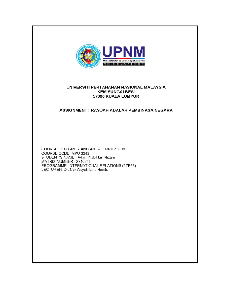 Cover Page Assignment | PDF | Career & Growth | Business