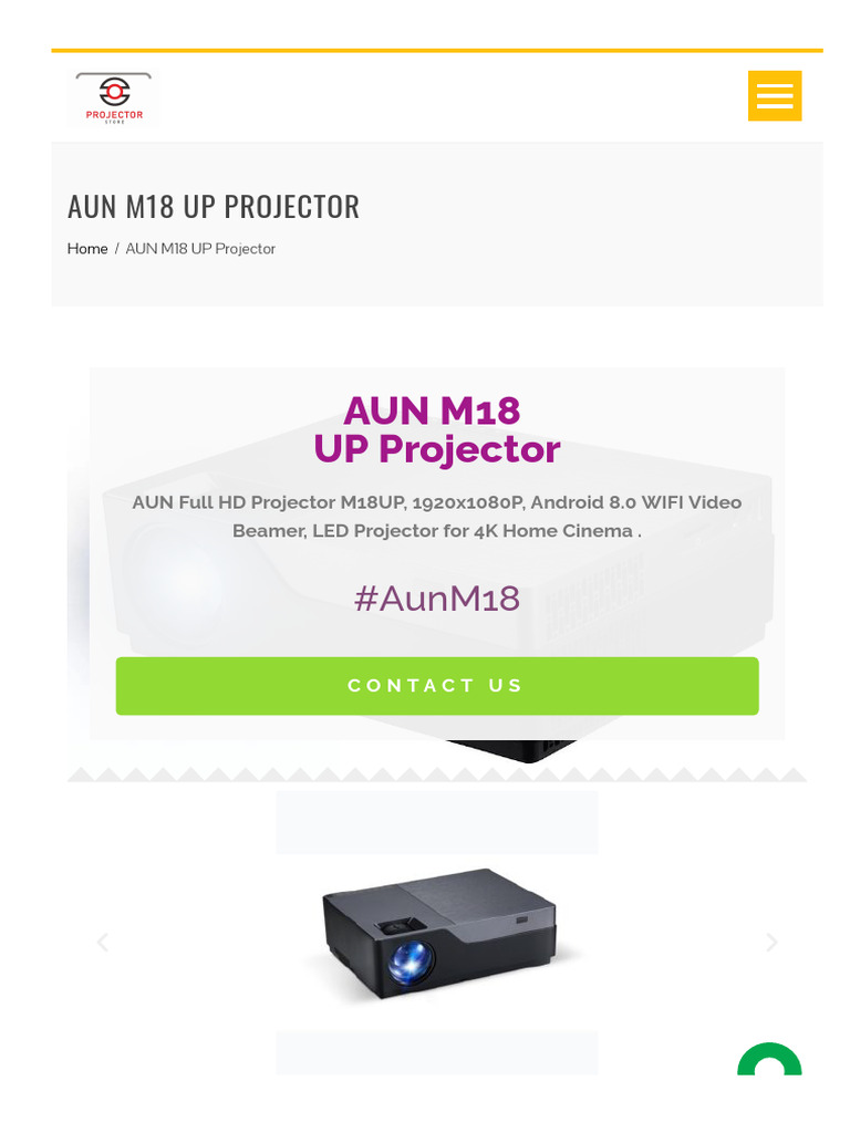 aun-m18-projector | PDF | Display Resolution | Hdmi