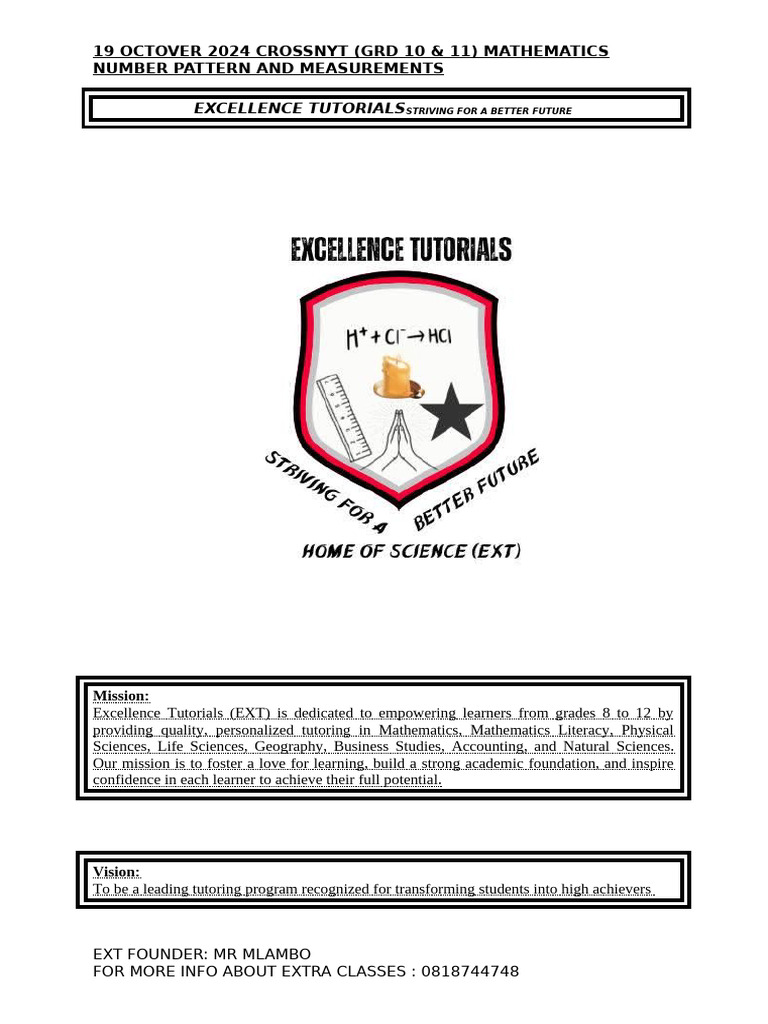 Excellence Tutorialsstriving For A Better Future | PDF | Behavior ...