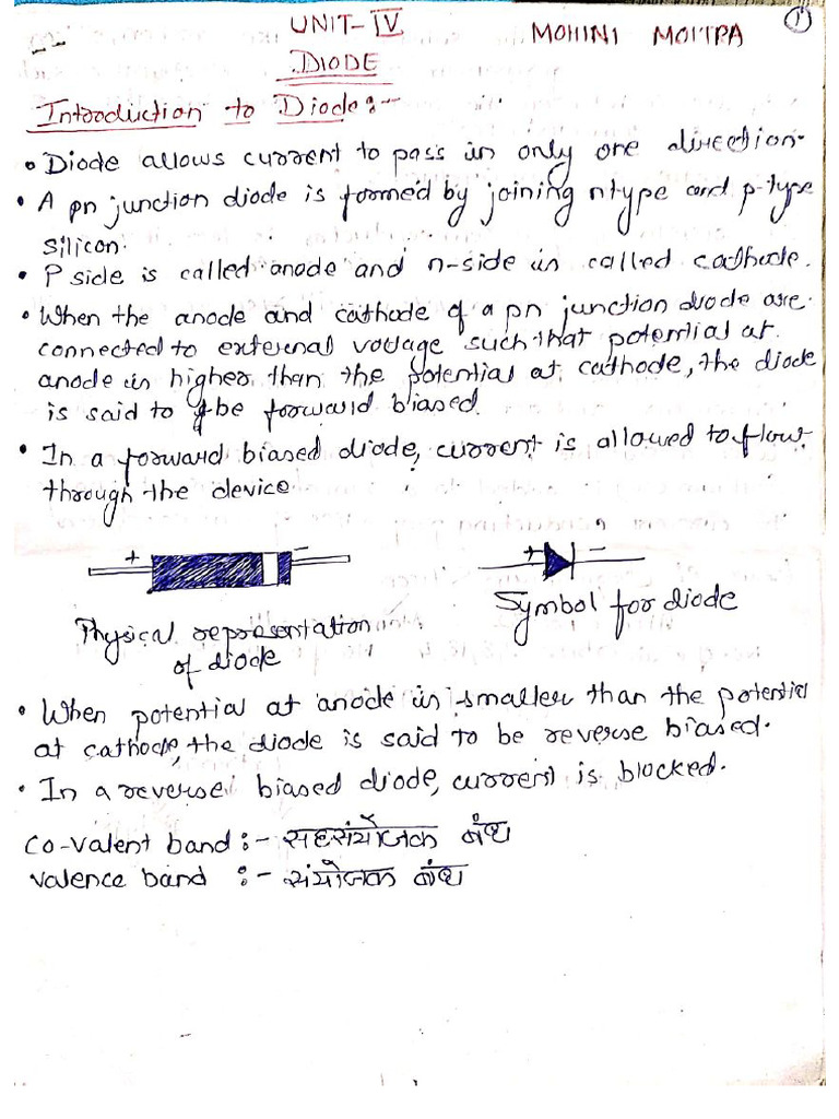 Unit4 Diode | PDF