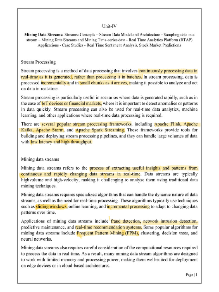 Mining Data Streams | PDF