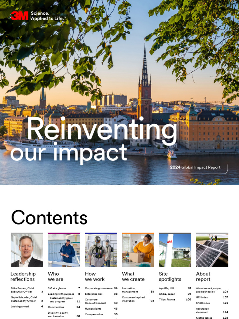 3m Global Impact Report 2024 | PDF | Sustainability | Climate Change Mitigation