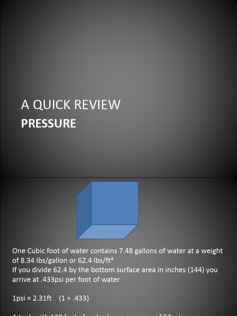 Understanding Water Pressure and Safety | PDF | Pump | Hydraulics