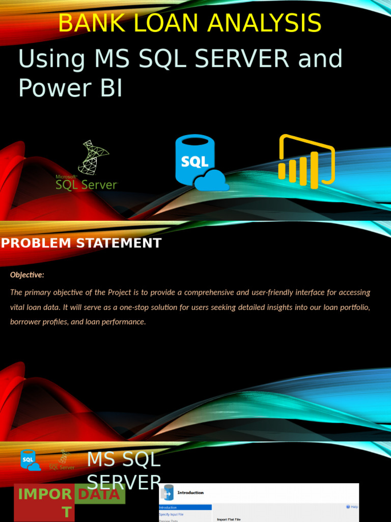 Bank Loan PPT Power BI | PDF | Loans | Microsoft Sql Server
