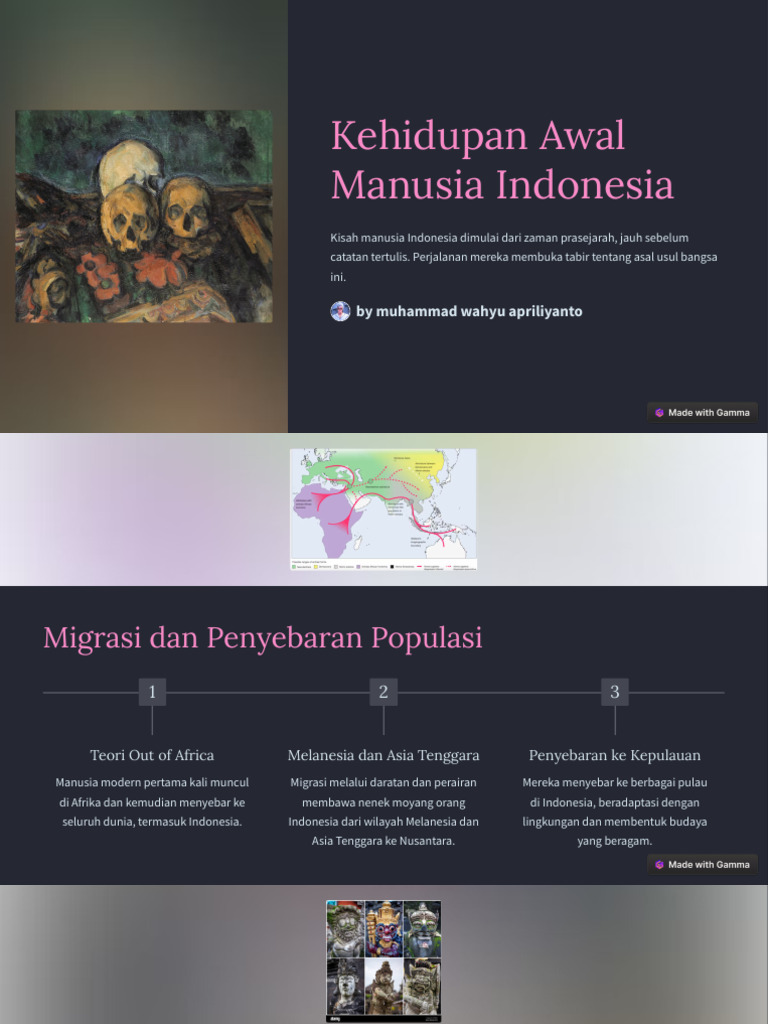 Kehidupan Awal Manusia Indonesia | PDF | Ilmu Sosial
