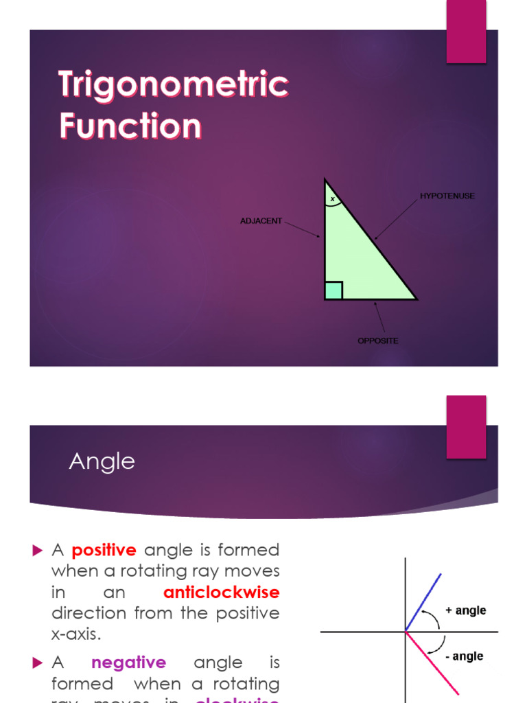 WK 5 Trigonometric Function | PDF | Trigonometric Functions | Mathematical Analysis