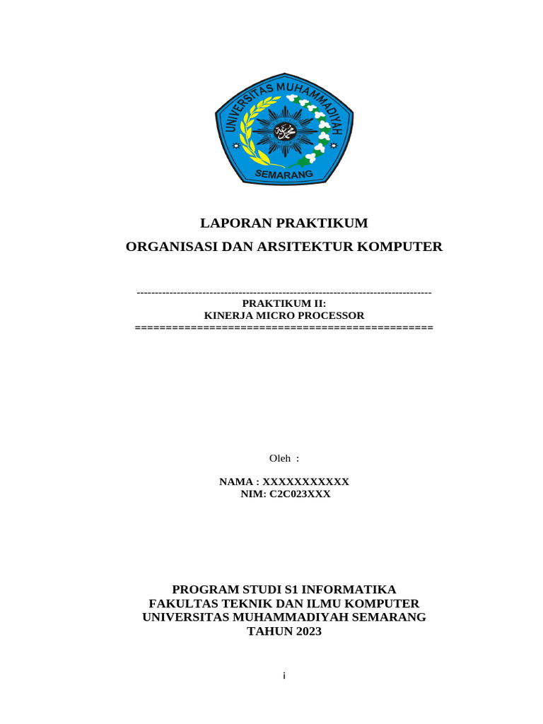 Contoh Format Laporan Praktikum III | PDF | Seni | Komputer Contoh Format Laporan Praktikum III | PDF | Seni | Komputer