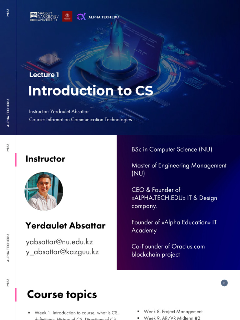 Lecture 1. Introduction To CS | PDF | Quantum Computing | Computing
