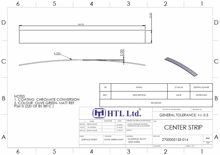 2700005135-014-Center Strip | PDF | Metals | Materials