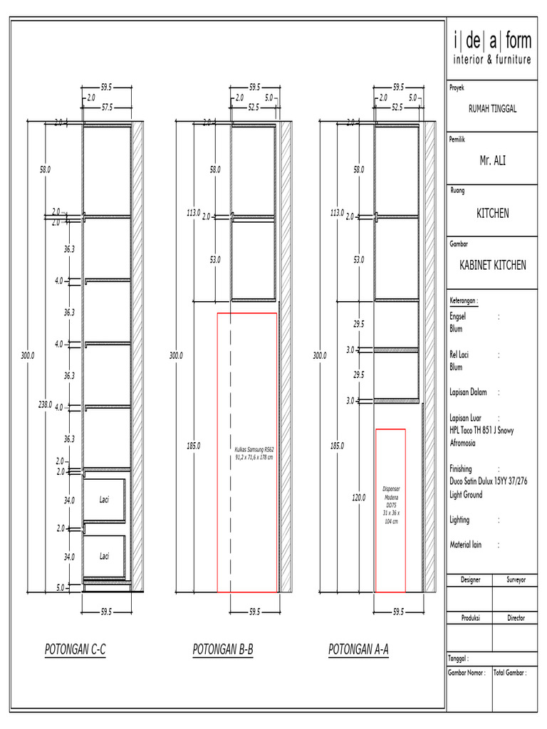 Gambar Kerja Kitchen-5 | PDF