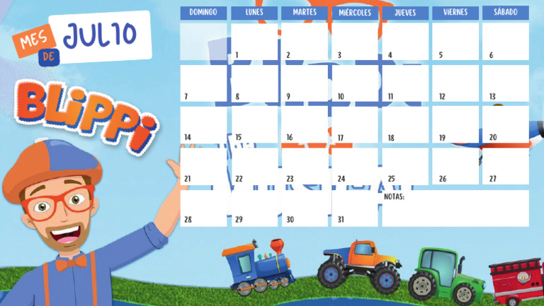Calendario de Julio Con Festividades Mexicanas Colorido y Alegre ...