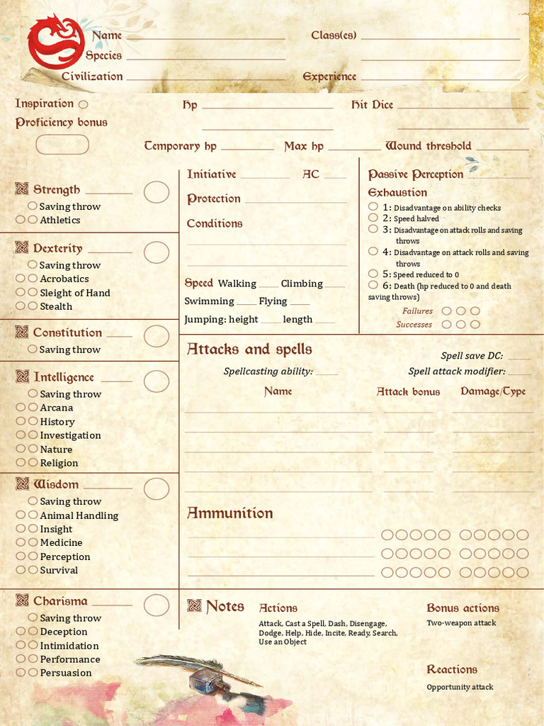 Fateforge Character Sheet | PDF