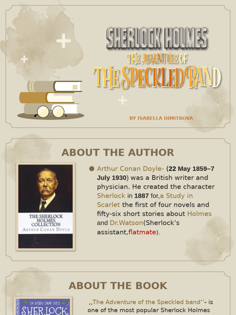 Sherlock Holmes | PDF | The Adventure Of The Speckled Band | Sherlock ...
