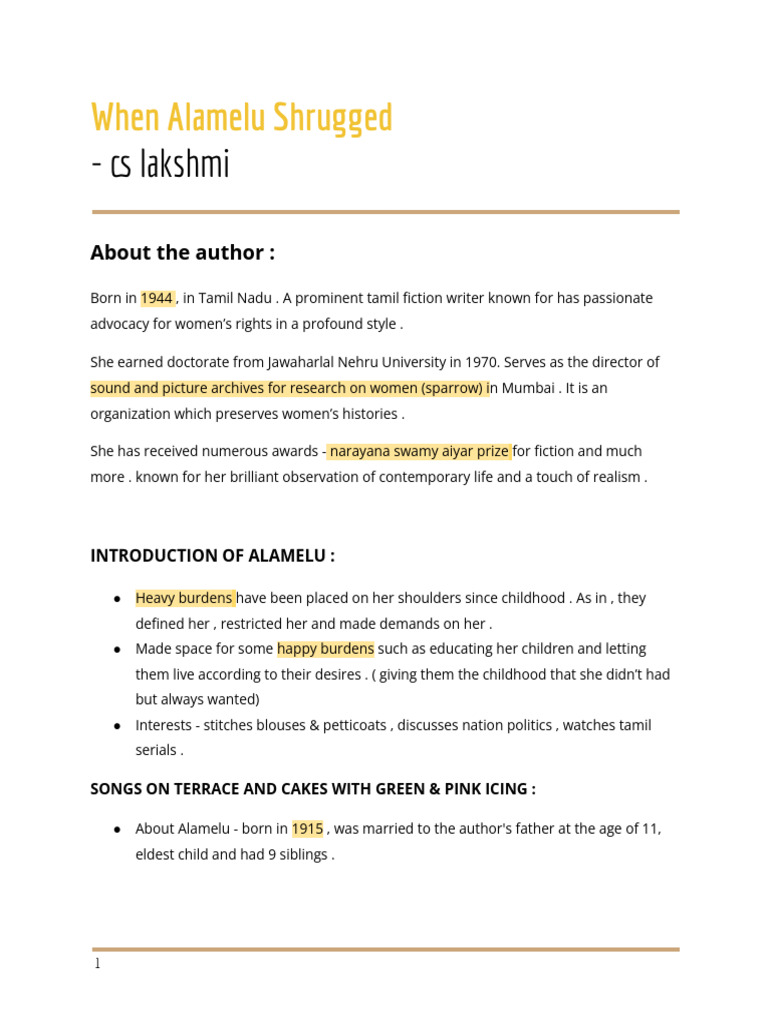 When Alamelu Shrugged | PDF | Foods