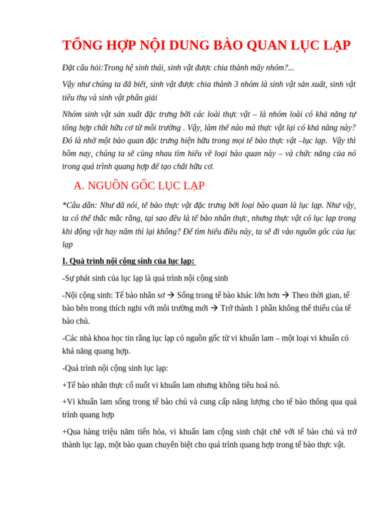 T NG H P N I Dung Bào Quan L C L P | PDF