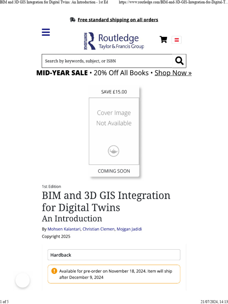 2025 - BIM and 3D GIS Integration For Digital Twins | PDF | Art | Technology & Engineering