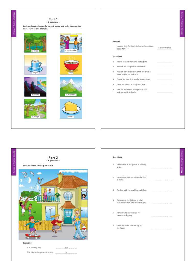 Yle Sample Papers Movers Vol 1 - Removed | PDF