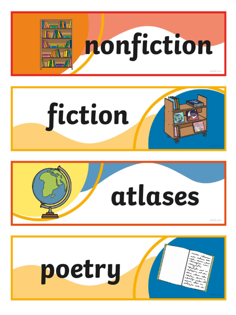 Color Editable Library Shelf Labels | PDF