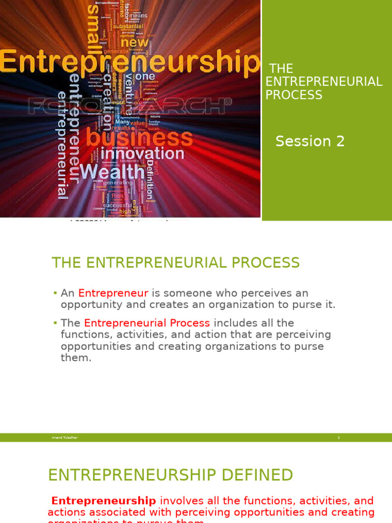 Session 2-The-Entrepreneurial-Process | PDF | Entrepreneurship | Self ...
