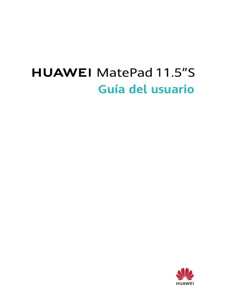 HUAWEI MatePad 11.5''S Guía Del Usuario - (TGR-W09, HarmonyOS 4.2 - 01 ...