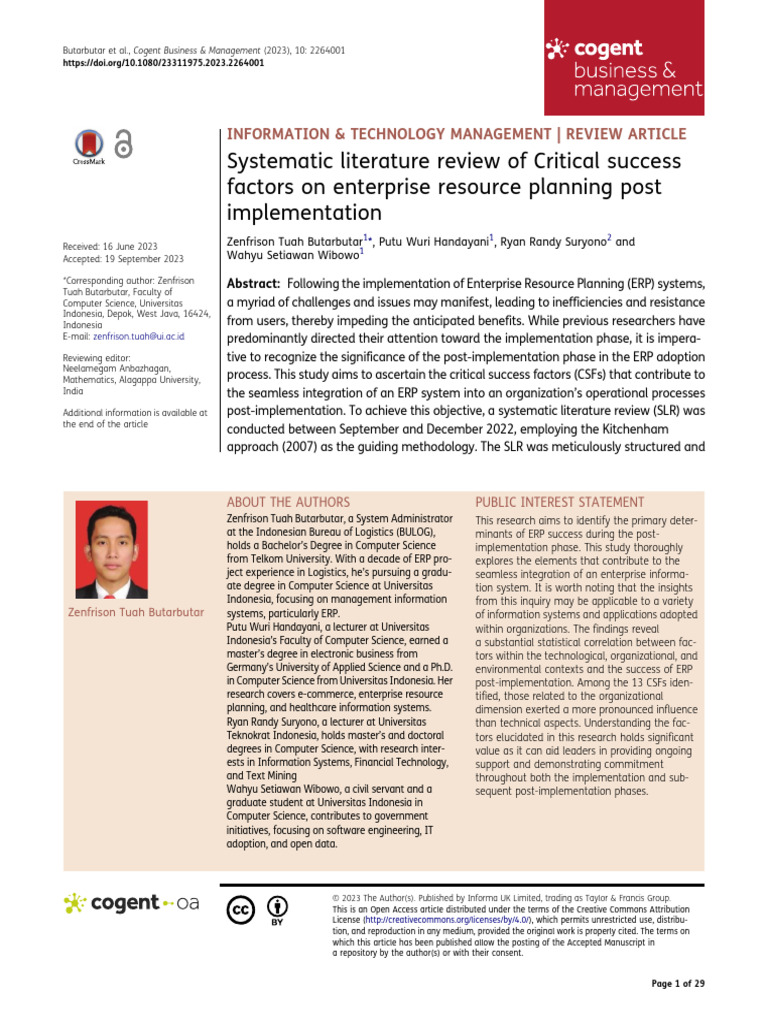 Systematic - Literature - Review - of - Critical - Success - 1 | PDF ...