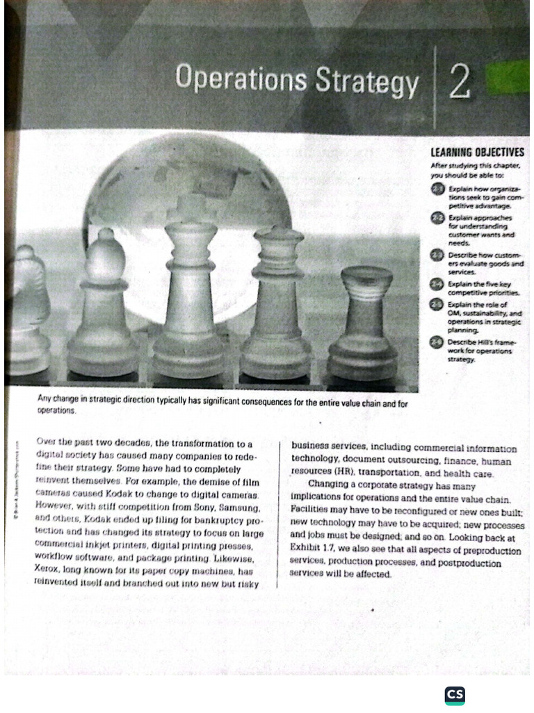 OM TQM Chapter 2 | PDF