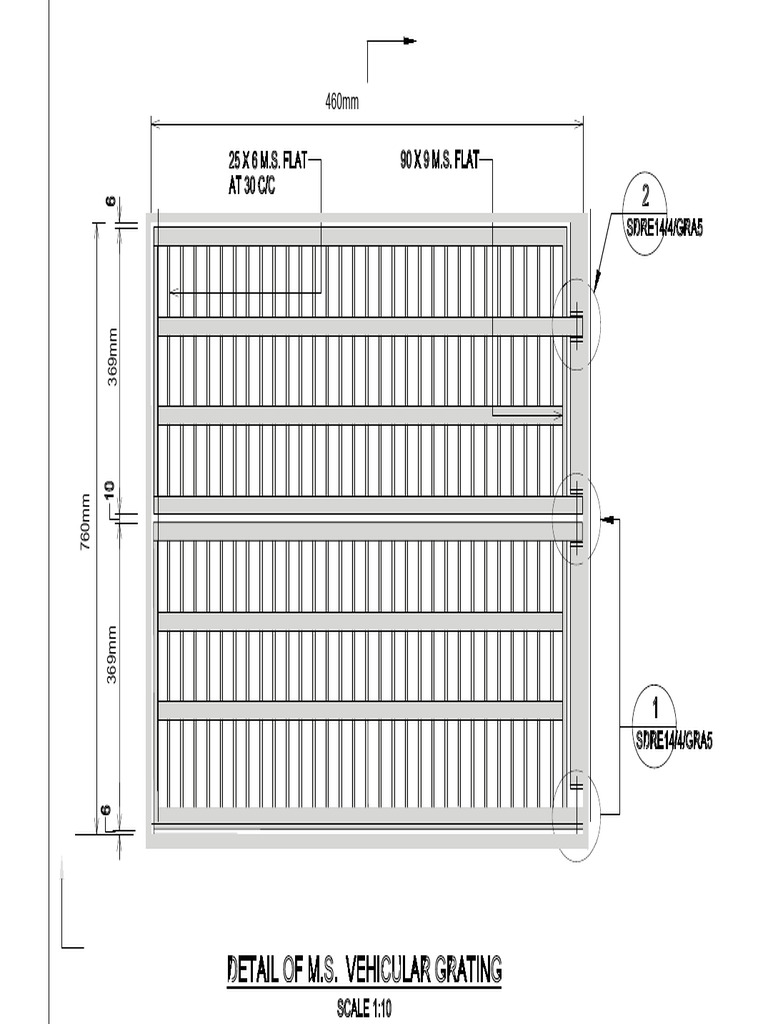 Grating Shop Drawing-Model | PDF
