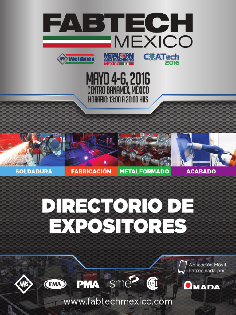 Expo Fabtech, Coatech, Weldmex, Metalform 2016 | PDF | Ingeniería ...