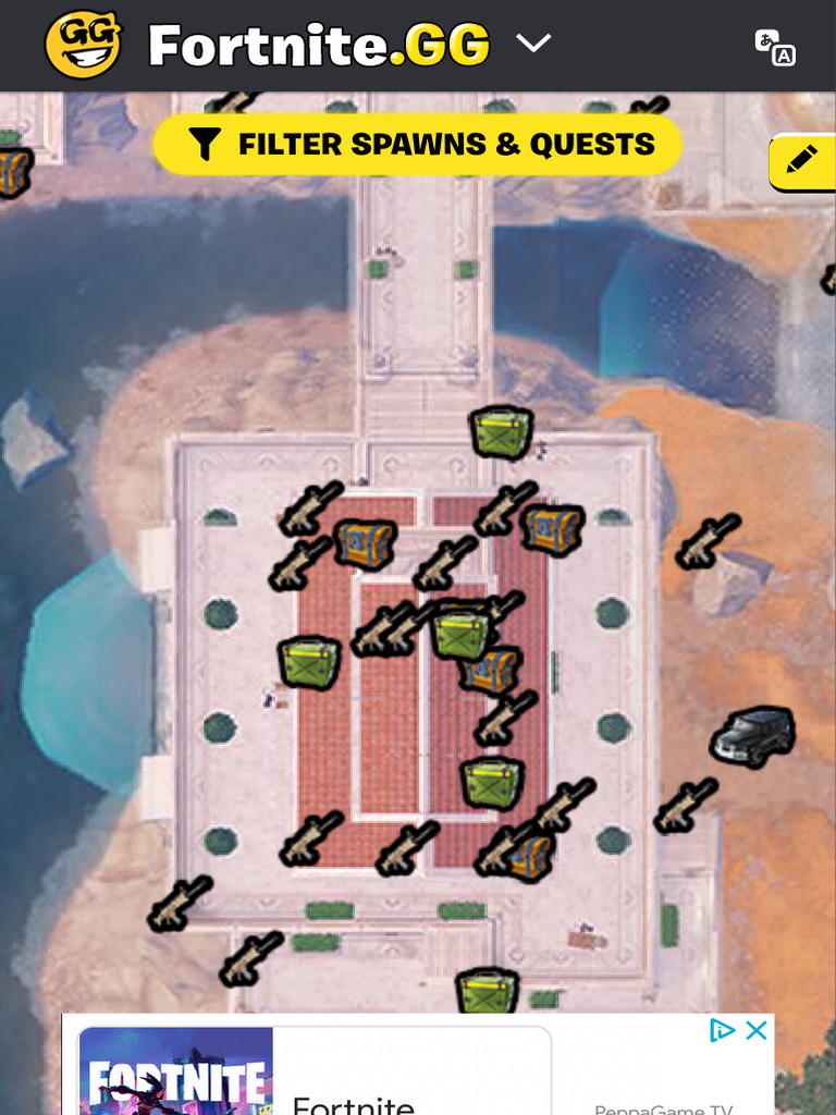 Fortnite Interactive Map - Fortnite - GG 2 | PDF