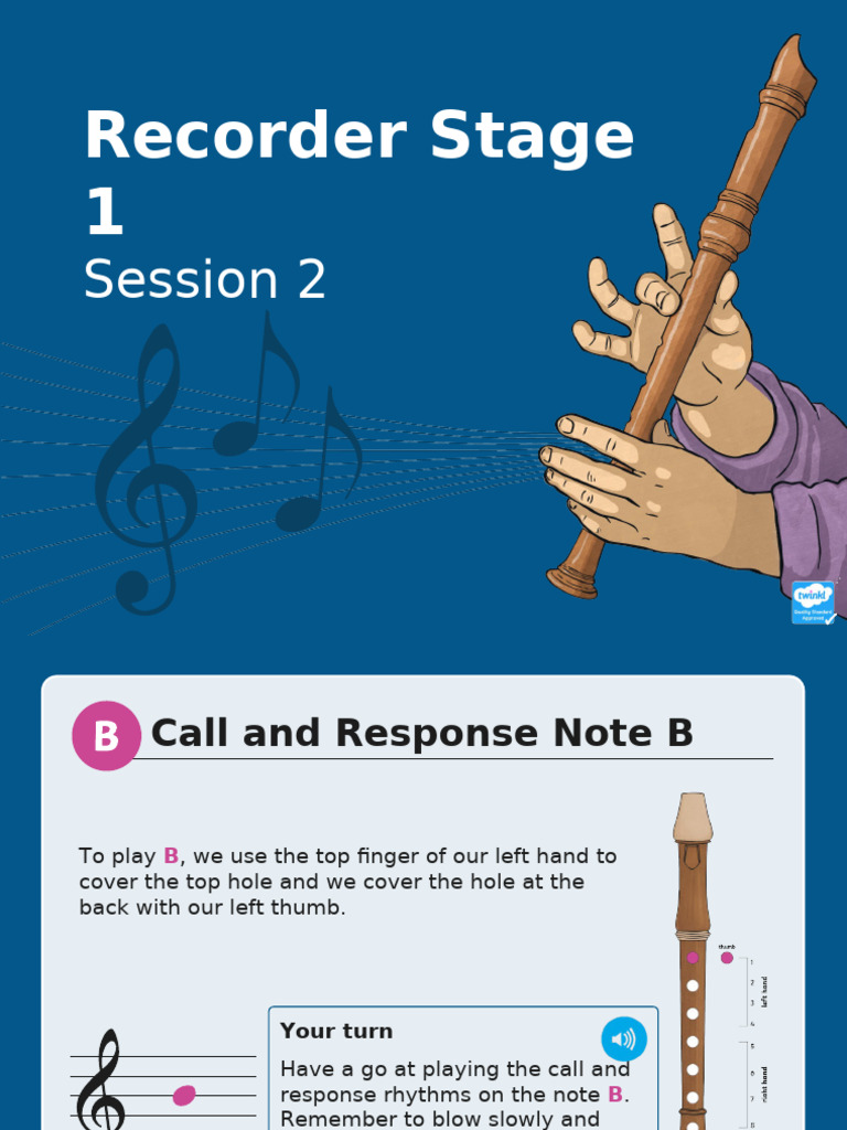 Recorder (Stage 1) - Session 2 Presentation | PDF | Hand