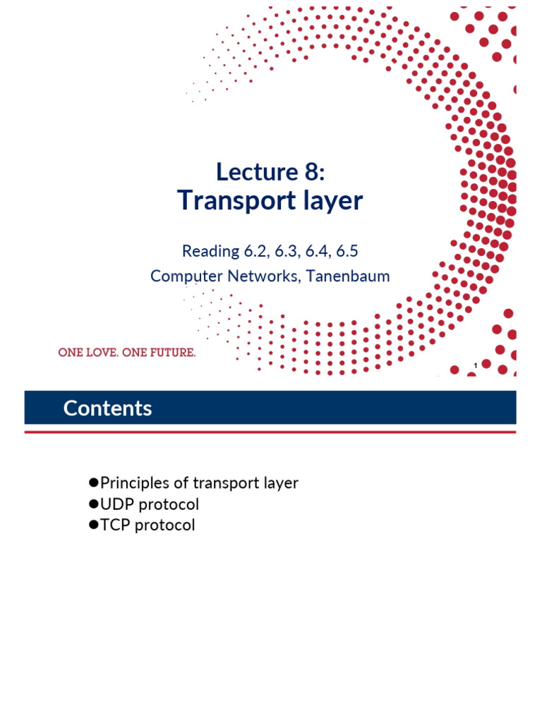 Chapter 5 - Transport Layer | PDF | Transmission Control Protocol | Network Congestion